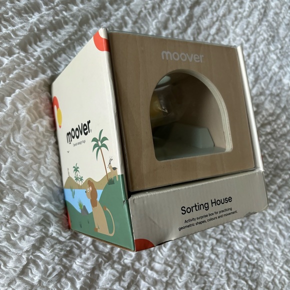 Moover | Toys | New Moover Sorting House Wood Shape Sorter Danish Toy ...
